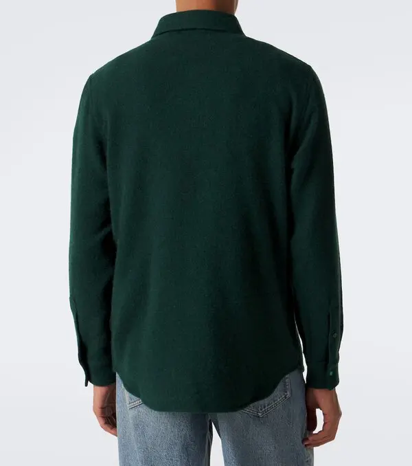 GOD'S TRUE CASHMERE Cashmere Shirt With Malachite