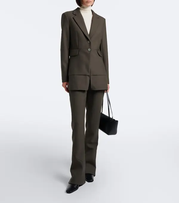 Proenza Schouler Althea Wool-blend Flared Pants