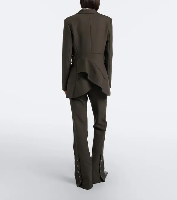 Proenza Schouler Althea Wool-blend Flared Pants