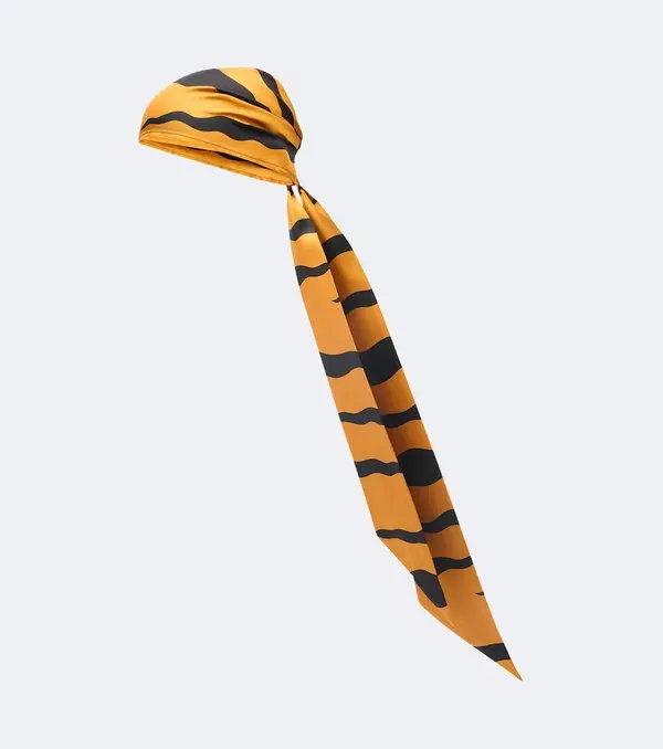 Emilio Pucci Fiamme Silk Twill Head Wrap