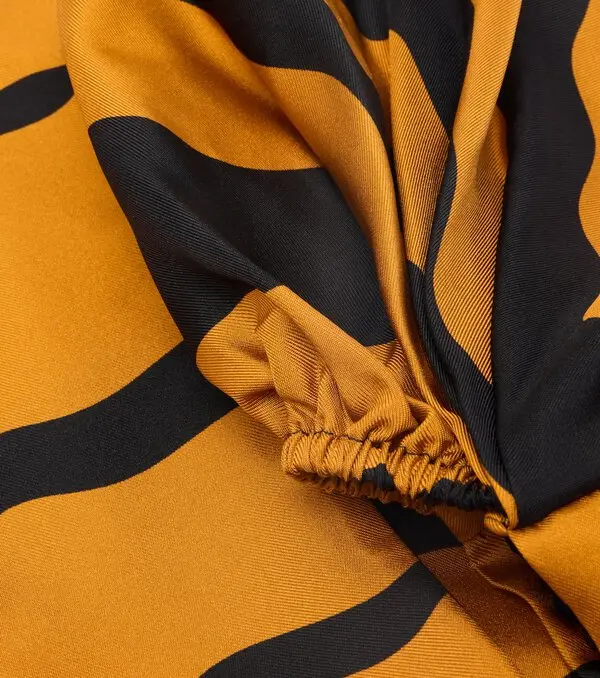 Emilio Pucci Fiamme Silk Twill Head Wrap