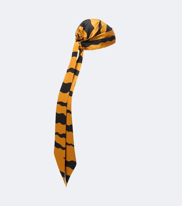 Emilio Pucci Fiamme Silk Twill Head Wrap