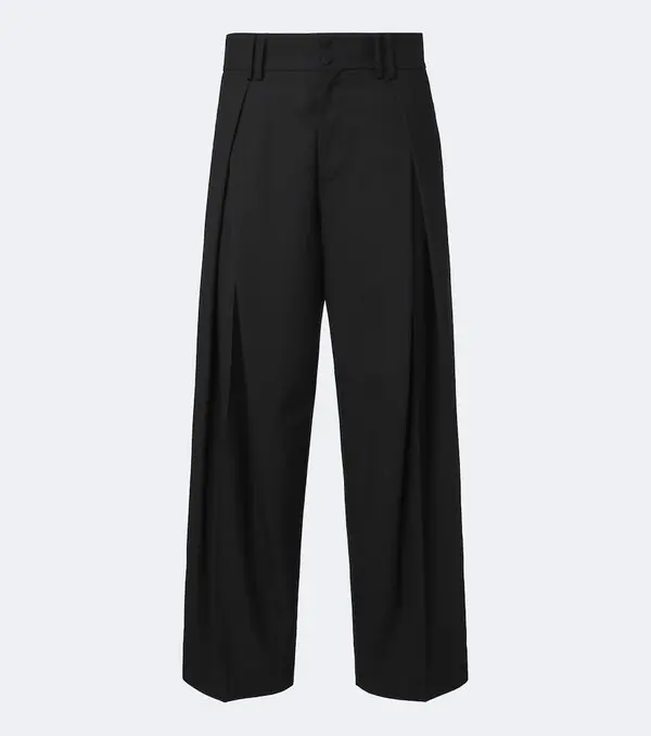 Dolce & Gabbana Pleated Wool Wide-leg Pants