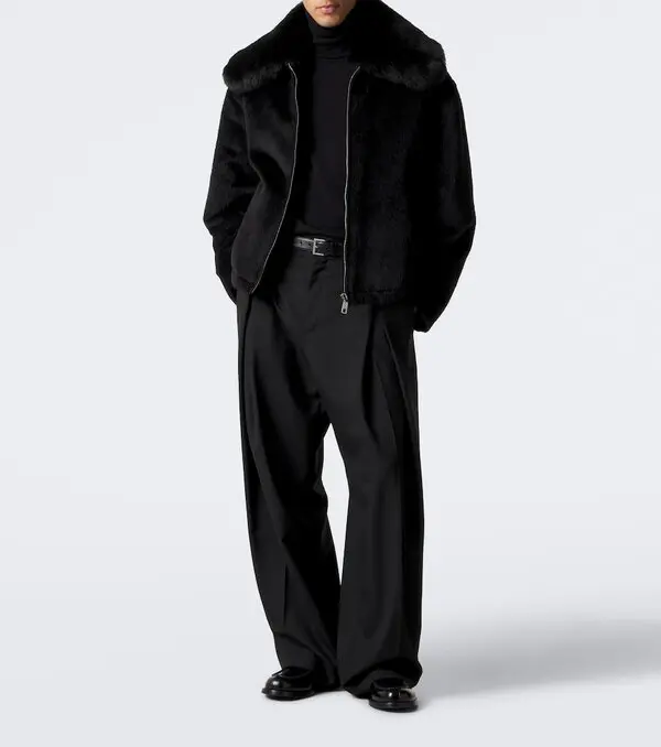 Dolce & Gabbana Pleated Wool Wide-leg Pants