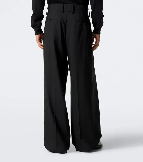 Dolce & Gabbana Pleated Wool Wide-leg Pants
