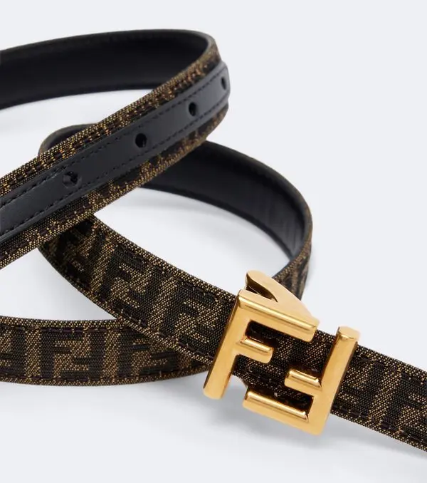Fendi Ff Zucca Reversible Belt