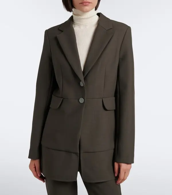Proenza Schouler Maera Ruffled Wool-blend Blazer