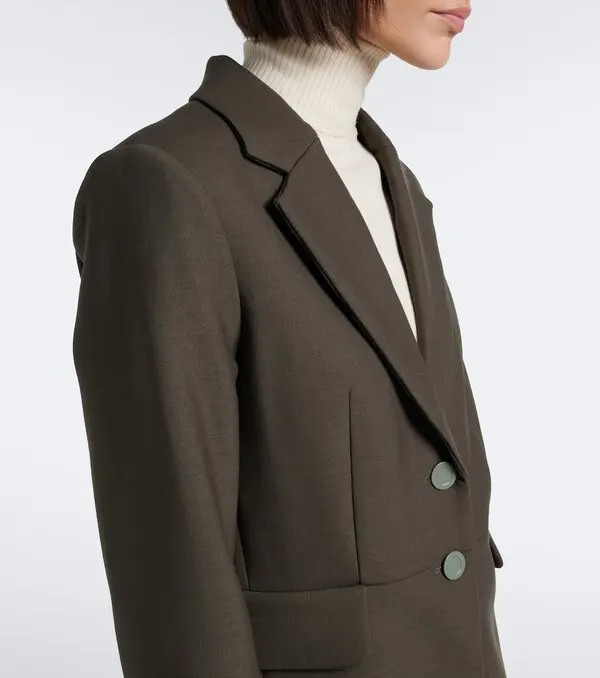 Proenza Schouler Maera Ruffled Wool-blend Blazer