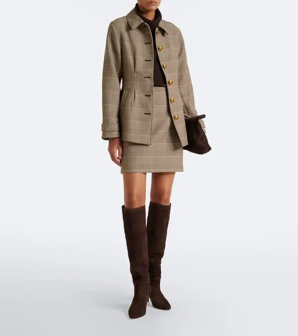 Veronica Beard Angeline Suede Knee-high Boots