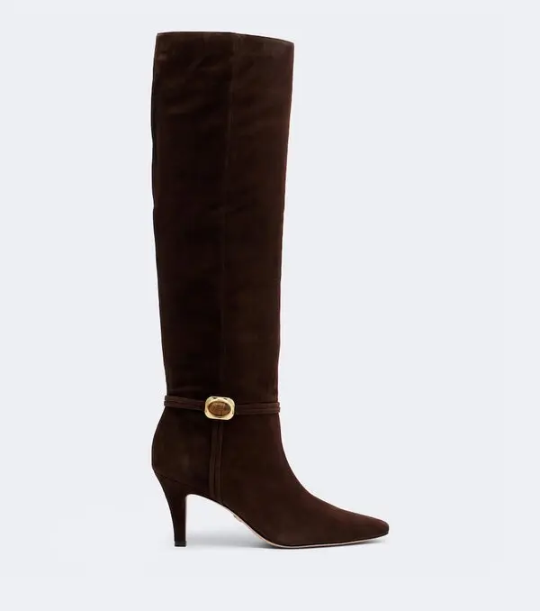 Veronica Beard Angeline Suede Knee-high Boots