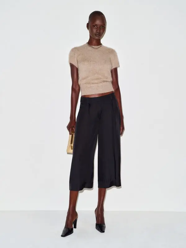 REFORMATION Robbie Silk Twill Culotte
