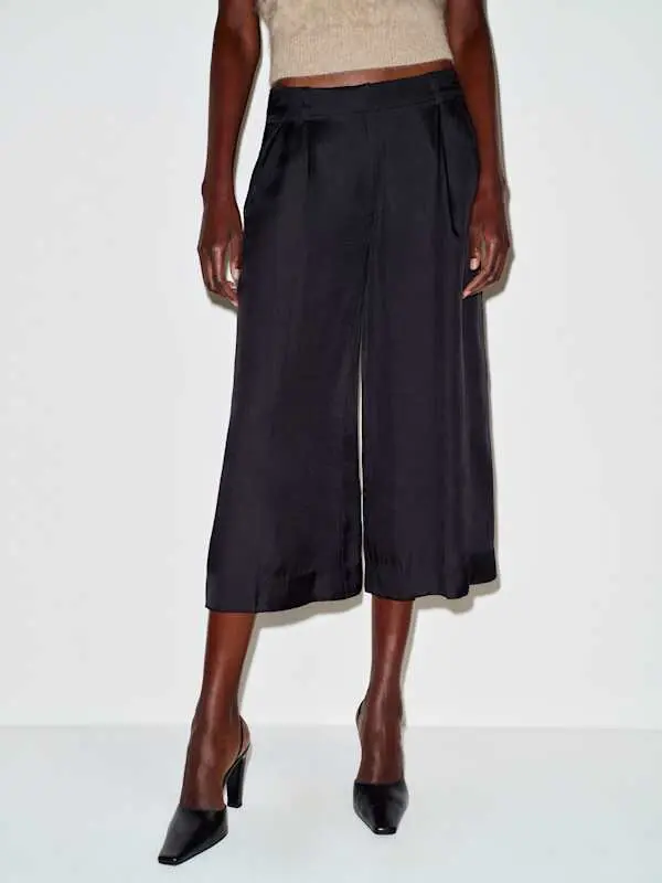 REFORMATION Robbie Silk Twill Culotte