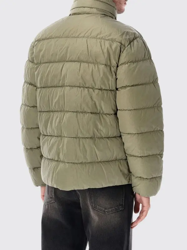 C.P. COMPANY Short Quilted Polyamide Puffer Jacket With High Neck