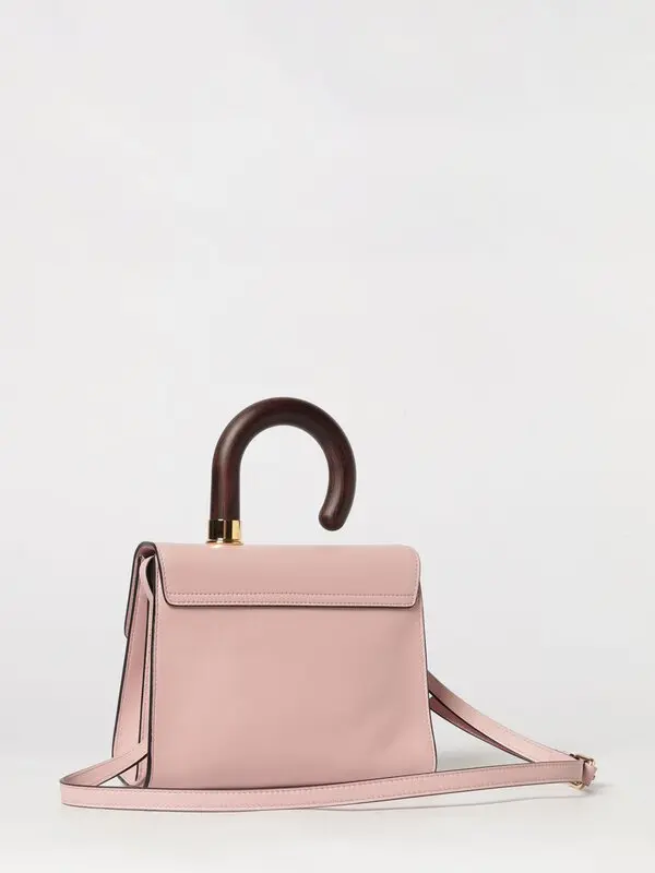 Moschino Mini Smooth Lambskin Handbag With Shoulder Strap