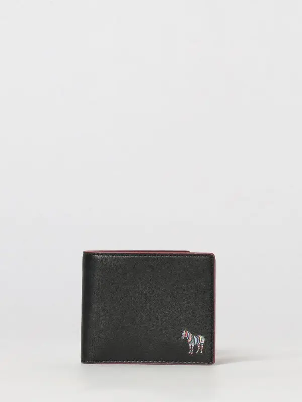 Paul Smith Smooth Leather Bifold Wallet With Internal Graphic Print