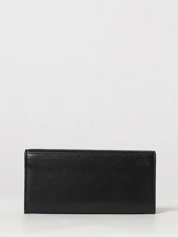 Paul Smith Tri-fold Smooth Leather Purse With Snap Button Closure And Front Logo