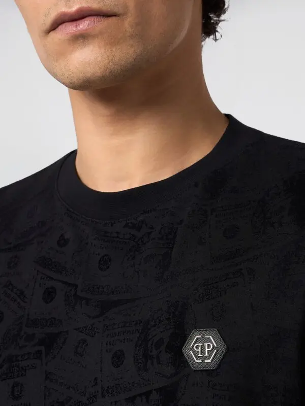 Philipp Plein Relaxed Fit Cotton T-shirt With Skull Print And Hexagon Logo