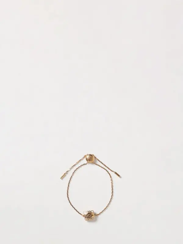 Loewe Anagram Brass Bracelet With Drawstring Closure