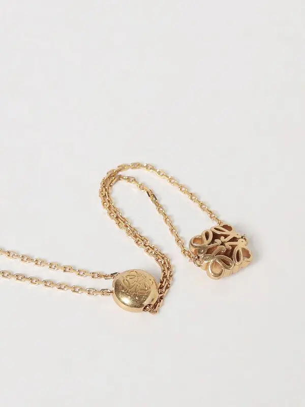 Loewe Anagram Brass Bracelet With Drawstring Closure