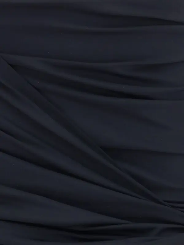 Magda Butrym High-waisted Draped Jersey Mini Skirt With An Asymmetrical Hem