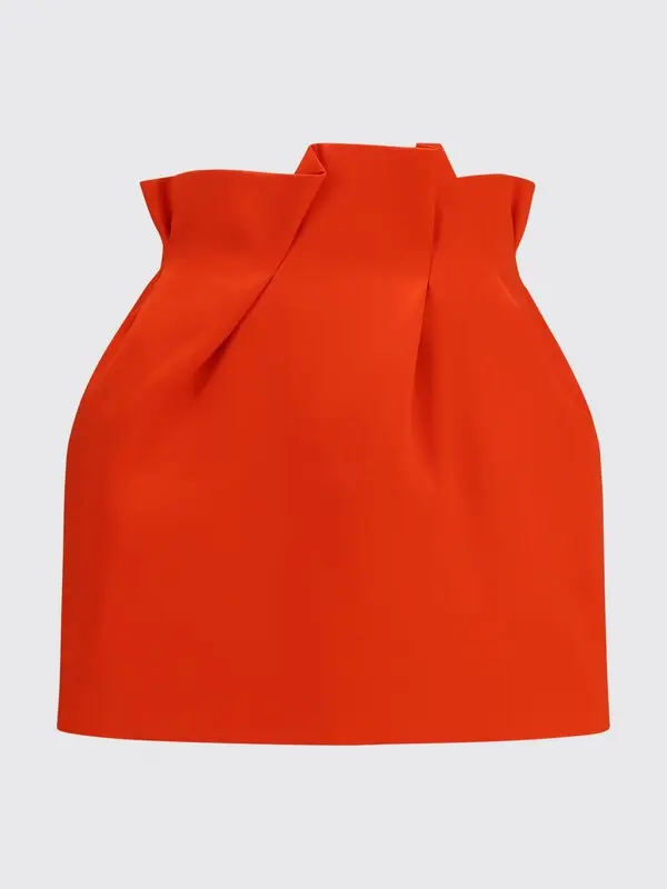 Magda Butrym High-waisted Silk Pencil Mini Skirt With Back Zip Closure