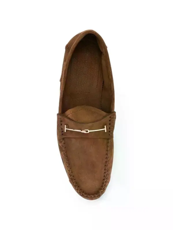 TOM FORD Suede Double T Hardware Ripley Loafer
