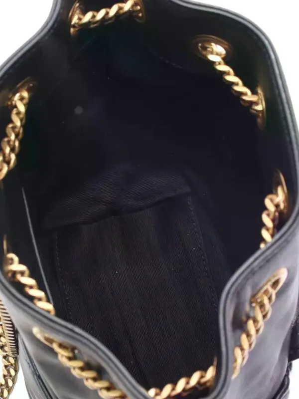 Saint Laurent 2020s Mini Joe Bucket Bag - Black
