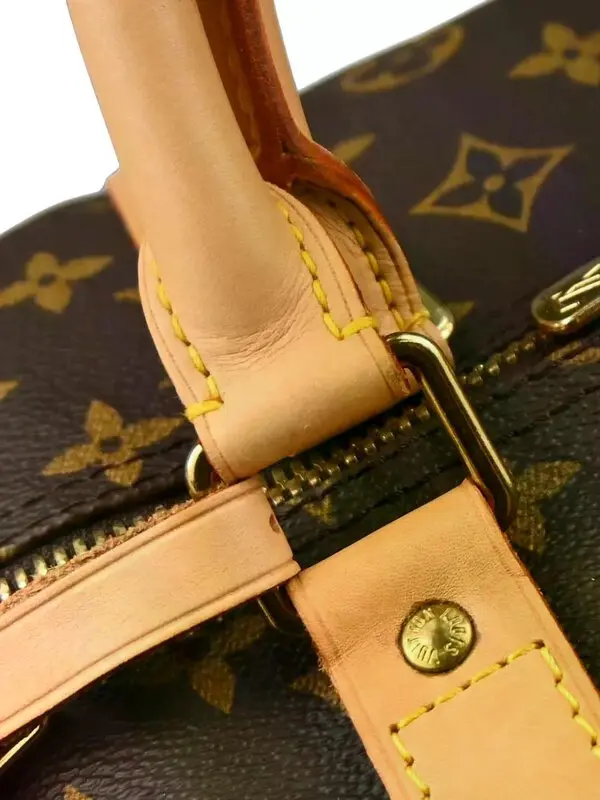 LOUIS VUITTON 1996 Monogram Keepall Bandouliere Duffle Bag - Brown