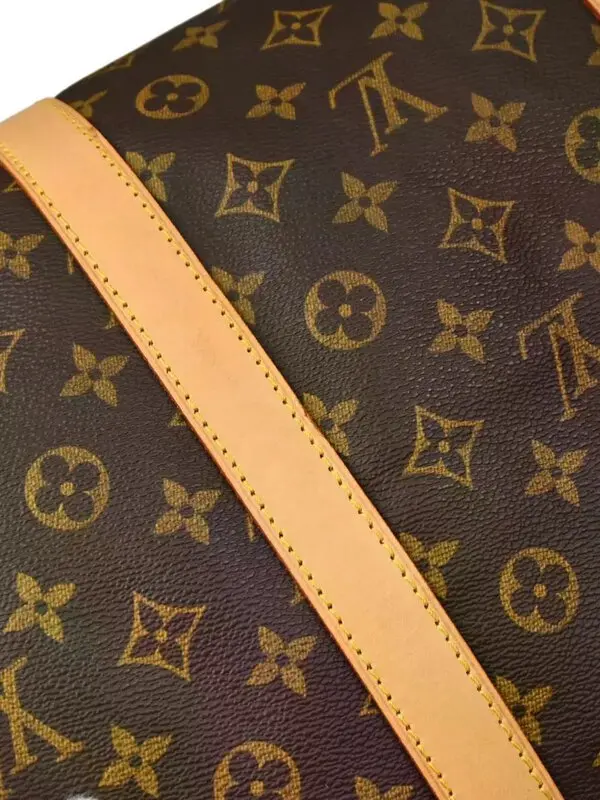 LOUIS VUITTON 1996 Monogram Keepall Bandouliere Duffle Bag - Brown