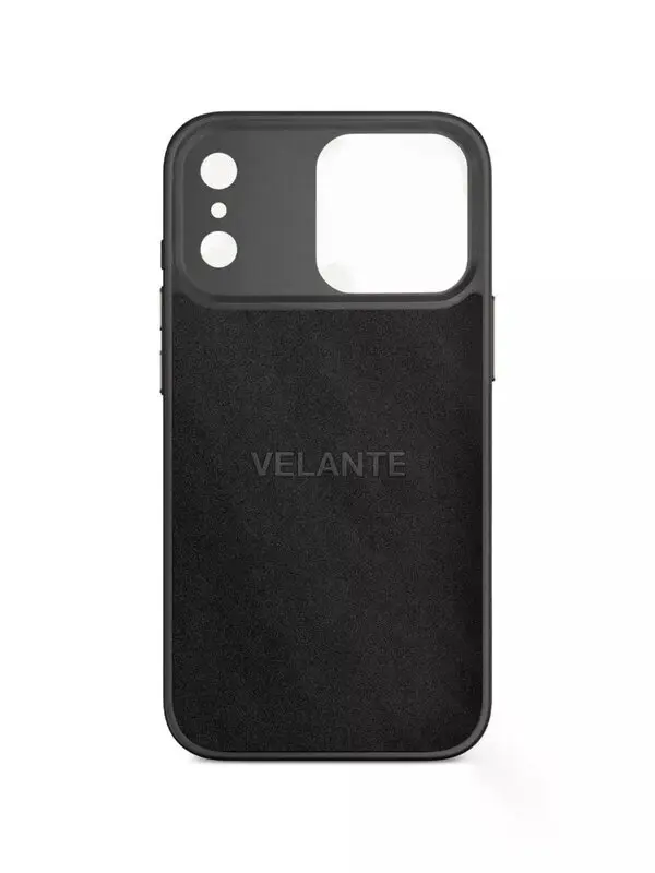 VELANTE Floral-appliqué Leather Iphone Case
