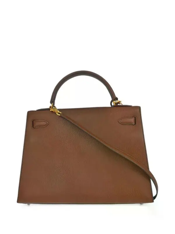 Hermès 1998 32 Kelly Sellier Two-way Handbag - Brown