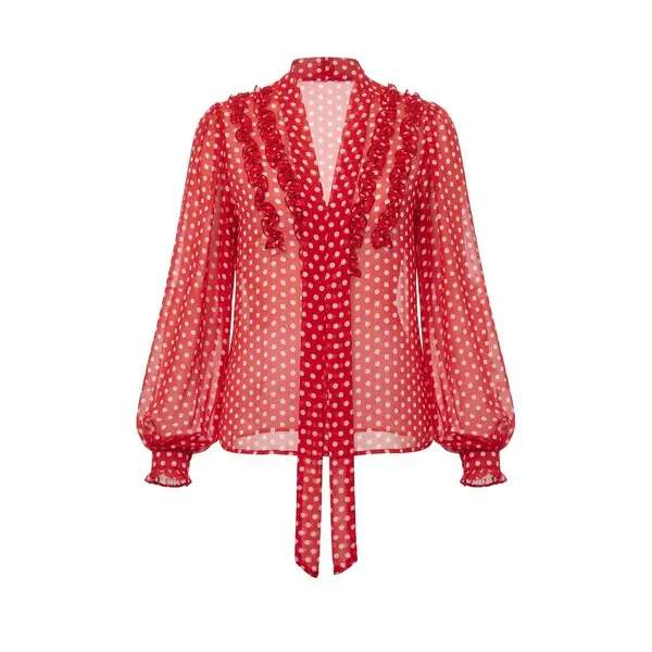 AGGI BY HALEWSKI Freya Poppy Blouse
