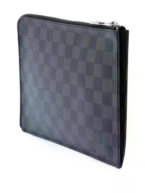 LOUIS VUITTON 2015 Damier Graphite Pochette Jour Pm Clutch Bag