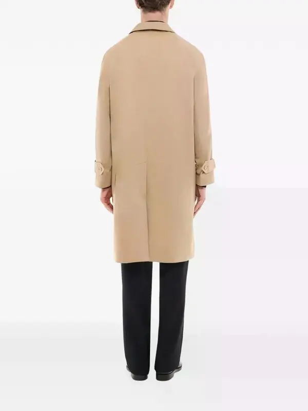FURSAC Button-fastening Trench Coat