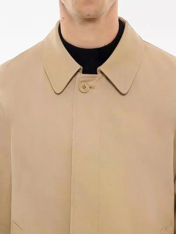 FURSAC Button-fastening Trench Coat