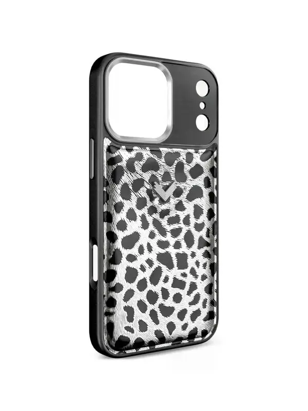 VELANTE Leopard-print Leather Iphone 17 Pro Max Case