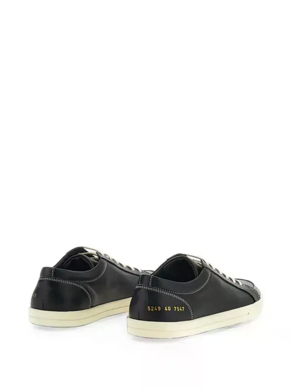 COMMON PROJECTS Contrast-stitch Leather Sneakers - Black