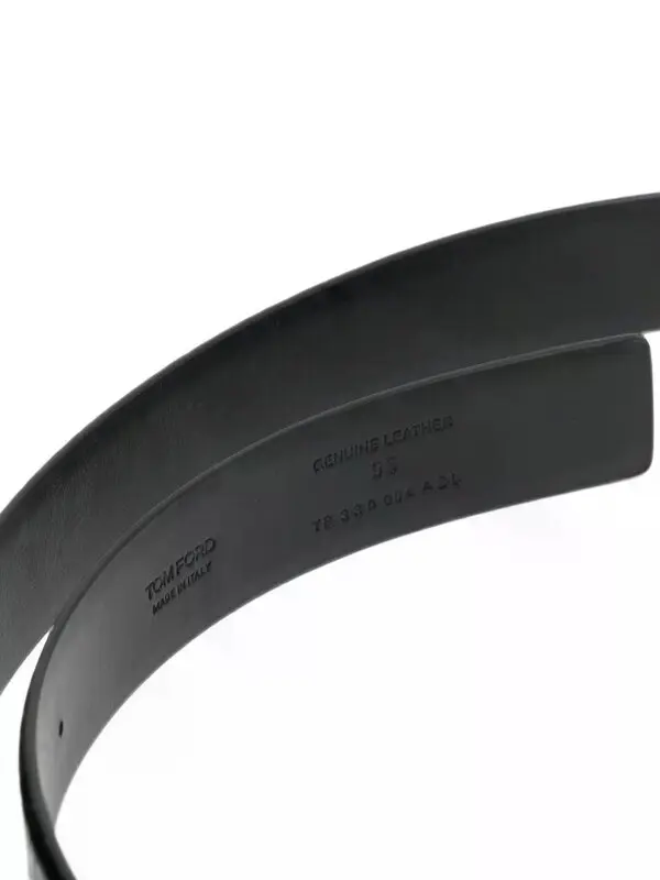 TOM FORD Printed Croc Slim T Belt