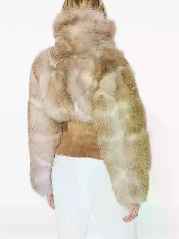 Elisabetta Franchi Belted Faux-fur Jacket