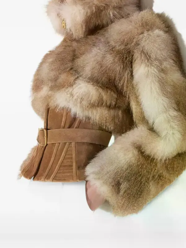 Elisabetta Franchi Belted Faux-fur Jacket