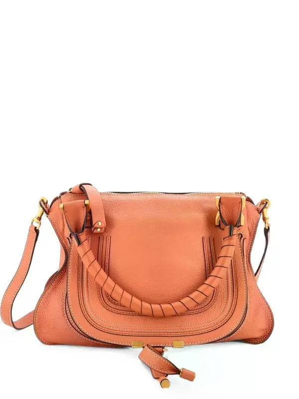 Chloé Marcie Leather Medium Satchel - Pink