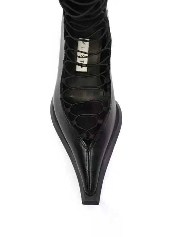 MIISTA Melinda Lace-up Pointed-toe Boots