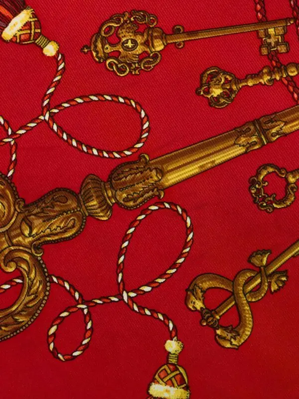 Hermès 2017-2021 Les Cles Silk Handkerchief
