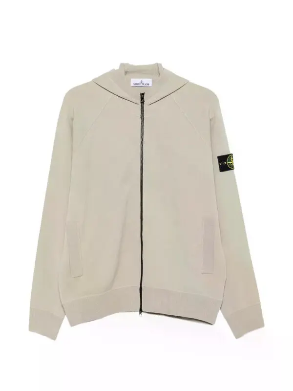 Stone Island Logo-patch Zip-up Hoodie