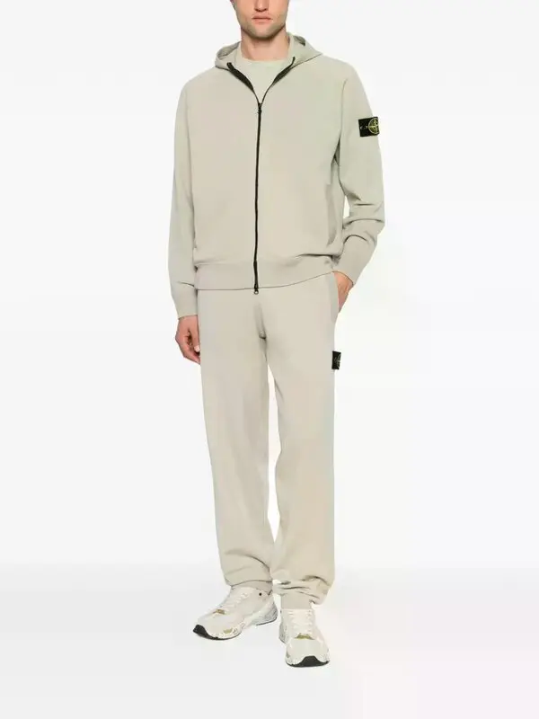 Stone Island Logo-patch Zip-up Hoodie