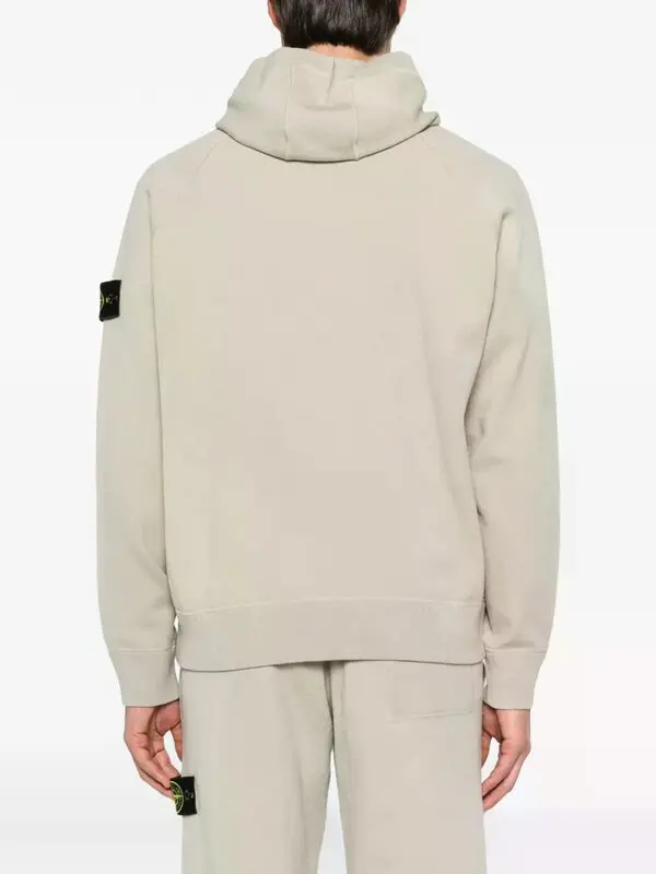 Stone Island Logo-patch Zip-up Hoodie