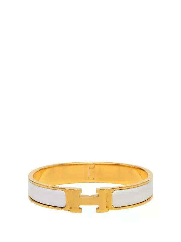 Hermès 2000-2020 Narrow Enamel Clic H Bracelet Pm Costume Bracelet