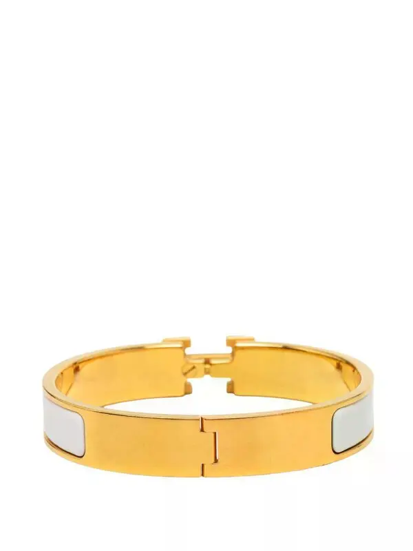 Hermès 2000-2020 Narrow Enamel Clic H Bracelet Pm Costume Bracelet