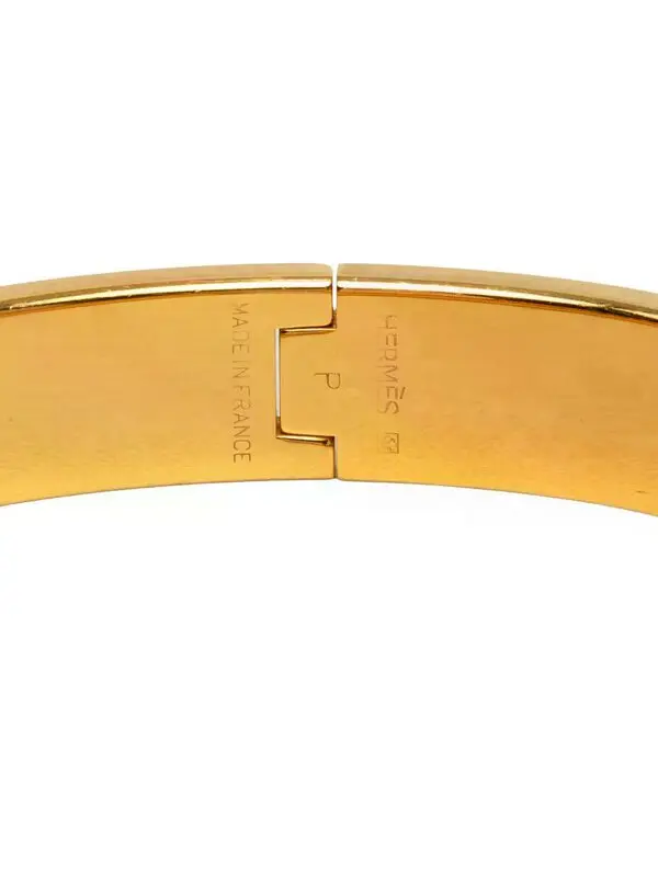Hermès 2000-2020 Narrow Enamel Clic H Bracelet Pm Costume Bracelet