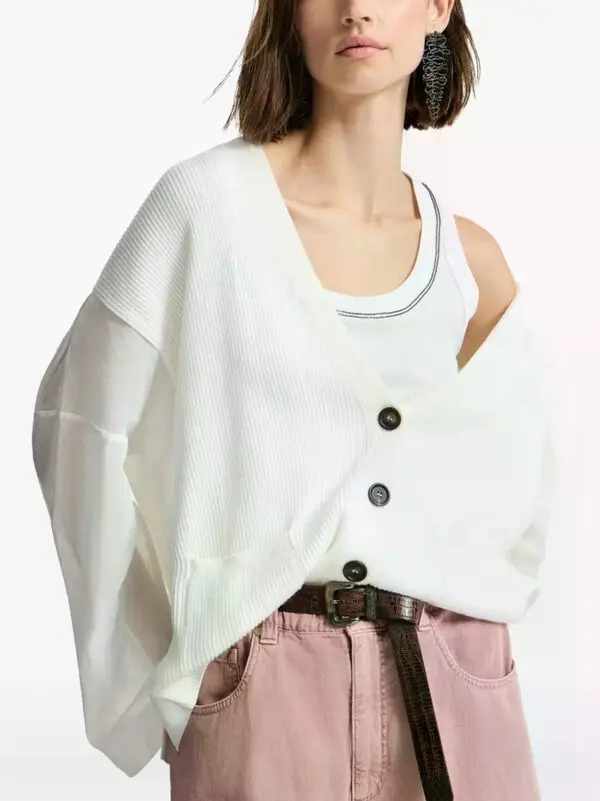 Brunello Cucinelli Ribbed Cotton Cardigan